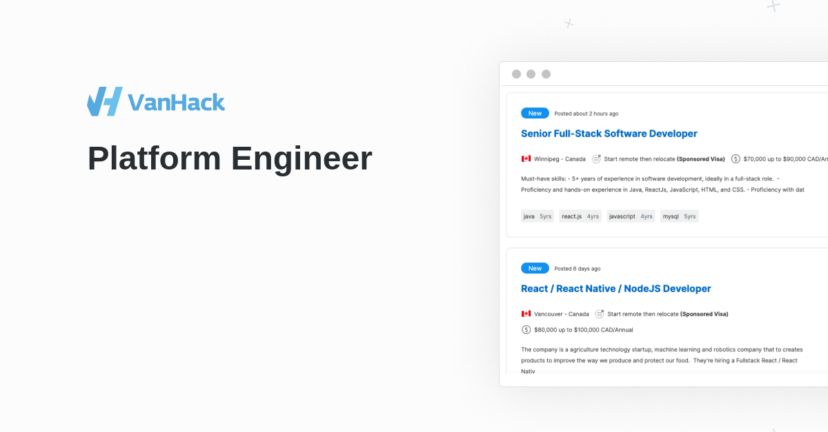 Platform Engineer - VanHack